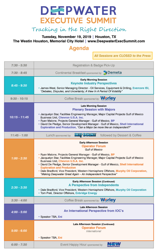 Agenda | Global Offshore Brazil Summit | Deepwater Executive Summit