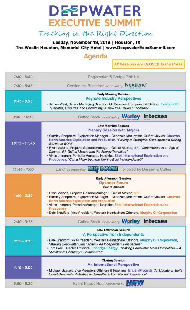 Agenda | Global Offshore Brazil Summit - Deepwater Executive Summit